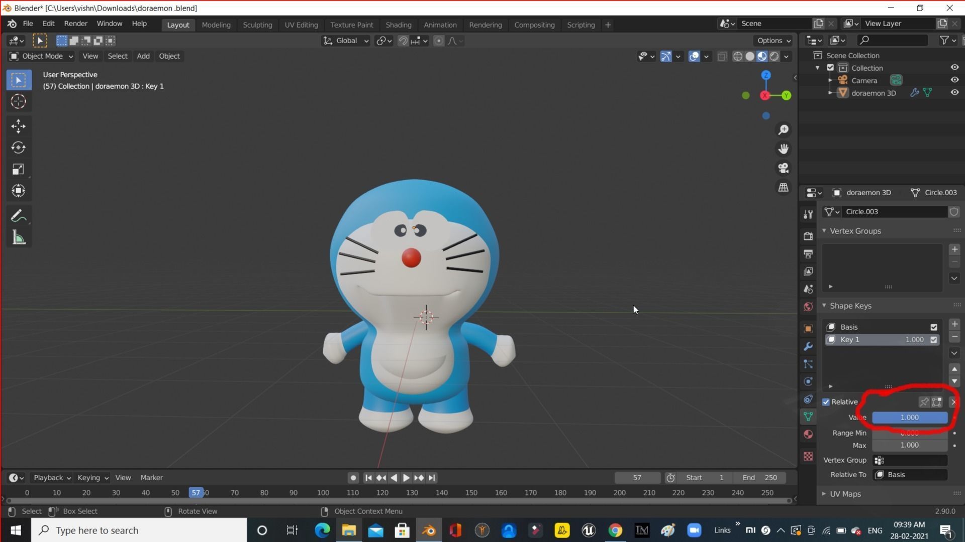 Talking Doraemon 3d model free 3D model | CGTrader