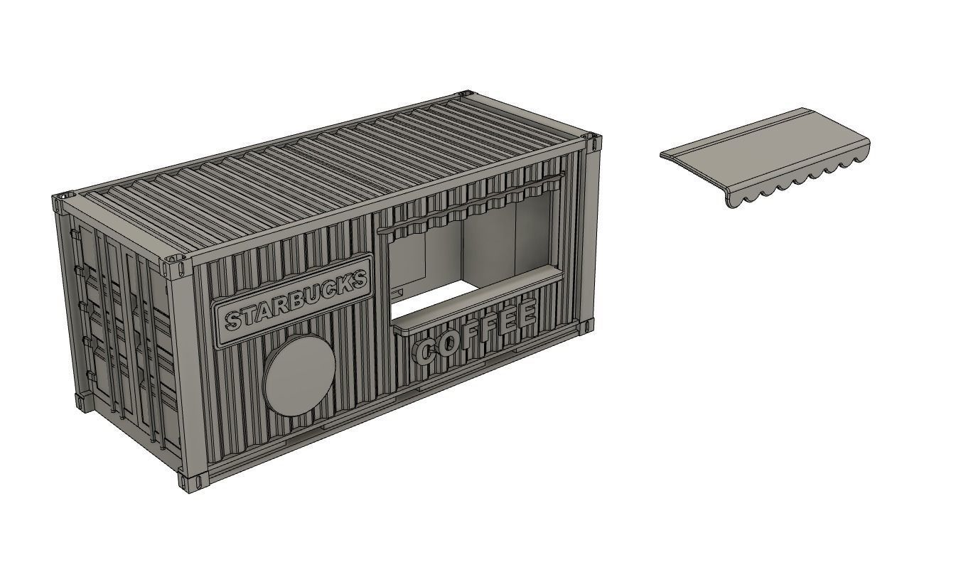 64 Scale Starbucks Coffee Container 3D model 3D printable | CGTrader