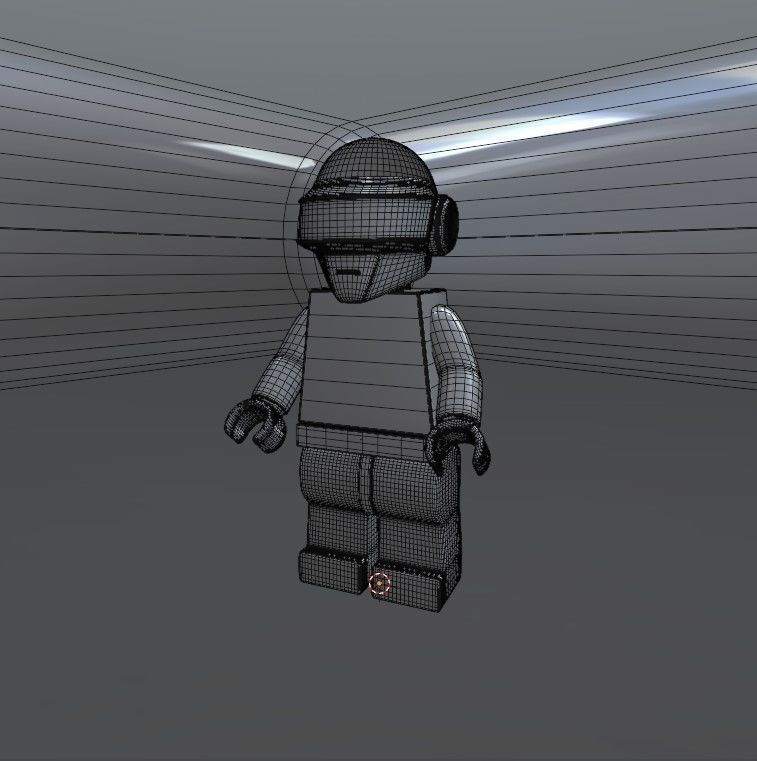 Lego Minifigure 3D model Daft Punk Thomas Bangalter 3D model | CGTrader