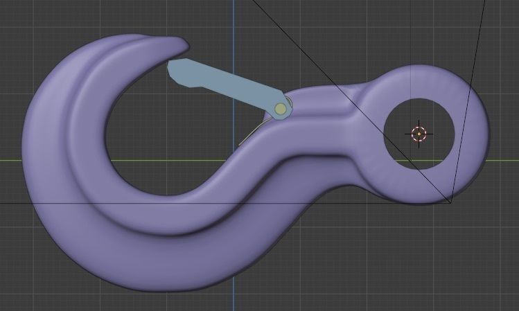HOOK with Latch 3D model | CGTrader