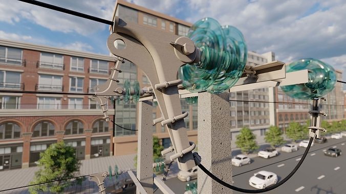 3D model Electrical post VR / AR / low-poly | CGTrader