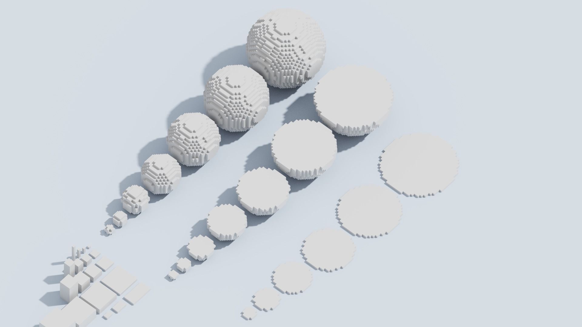 3D model Voxel Geometric Shapes VR / AR / low-poly | CGTrader