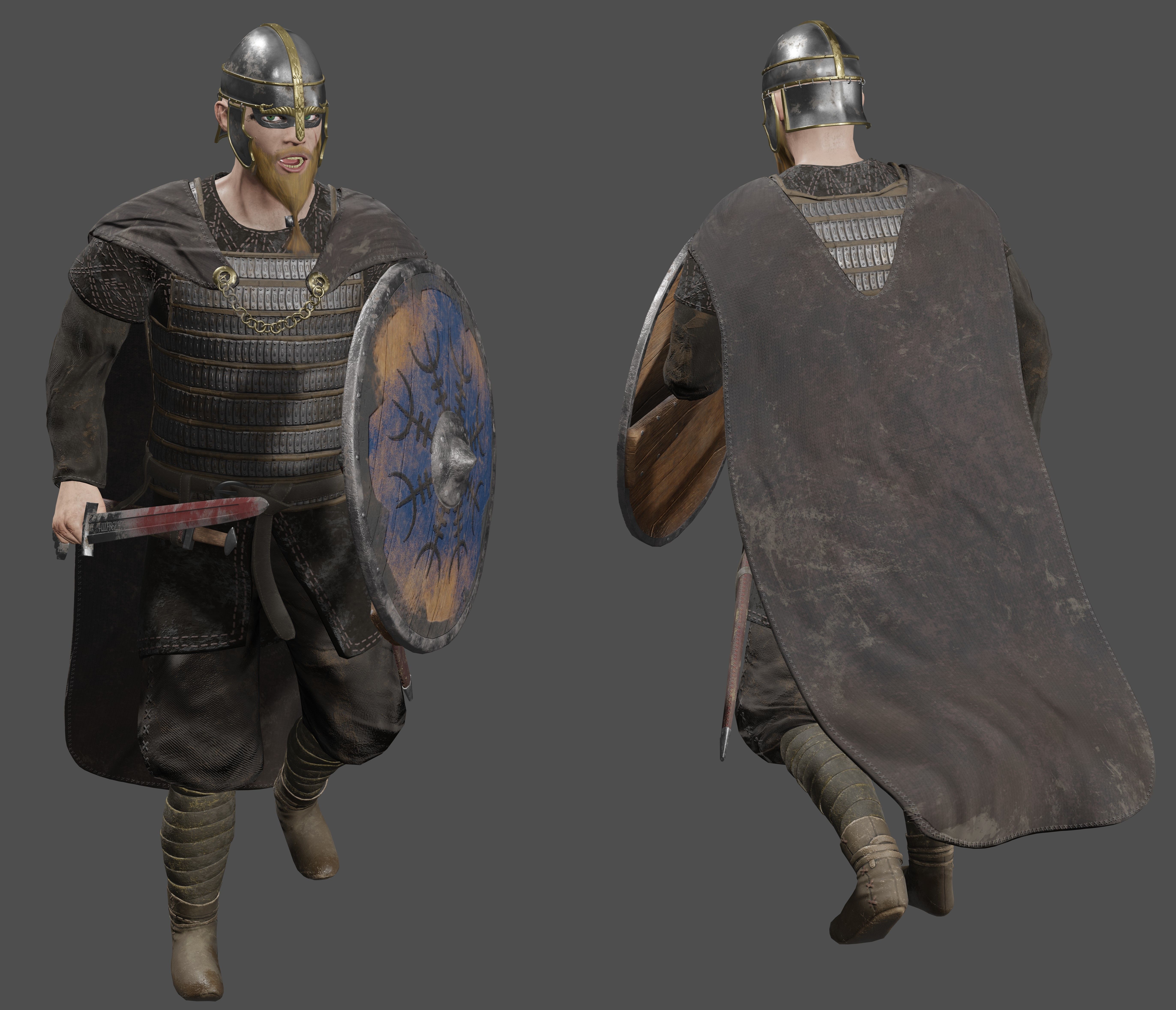 Viking Chief free VR / AR / low-poly 3D model | CGTrader