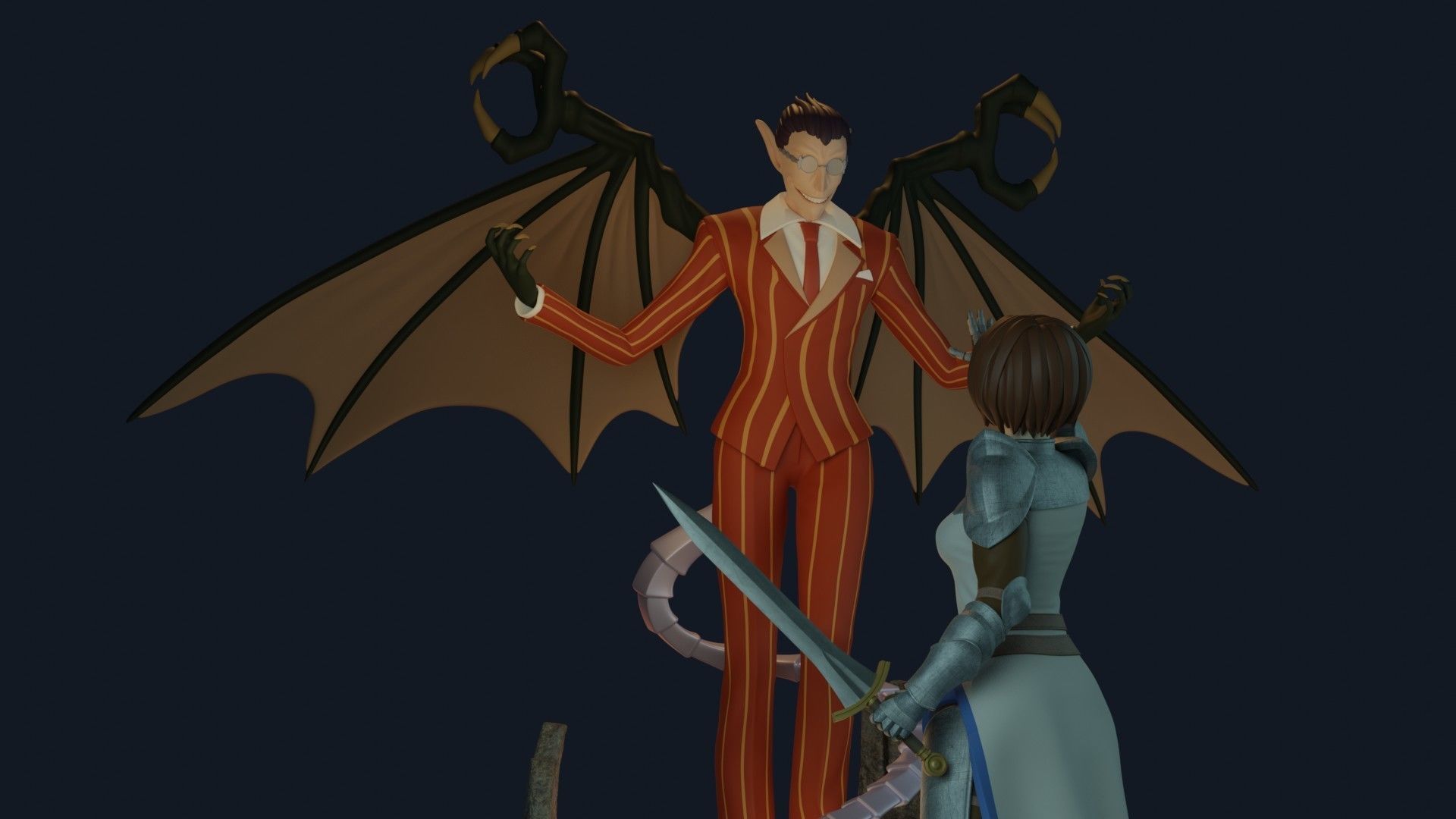 Overlord - Demiurge and Remedios Custodio 3D model 3D printable | CGTrader