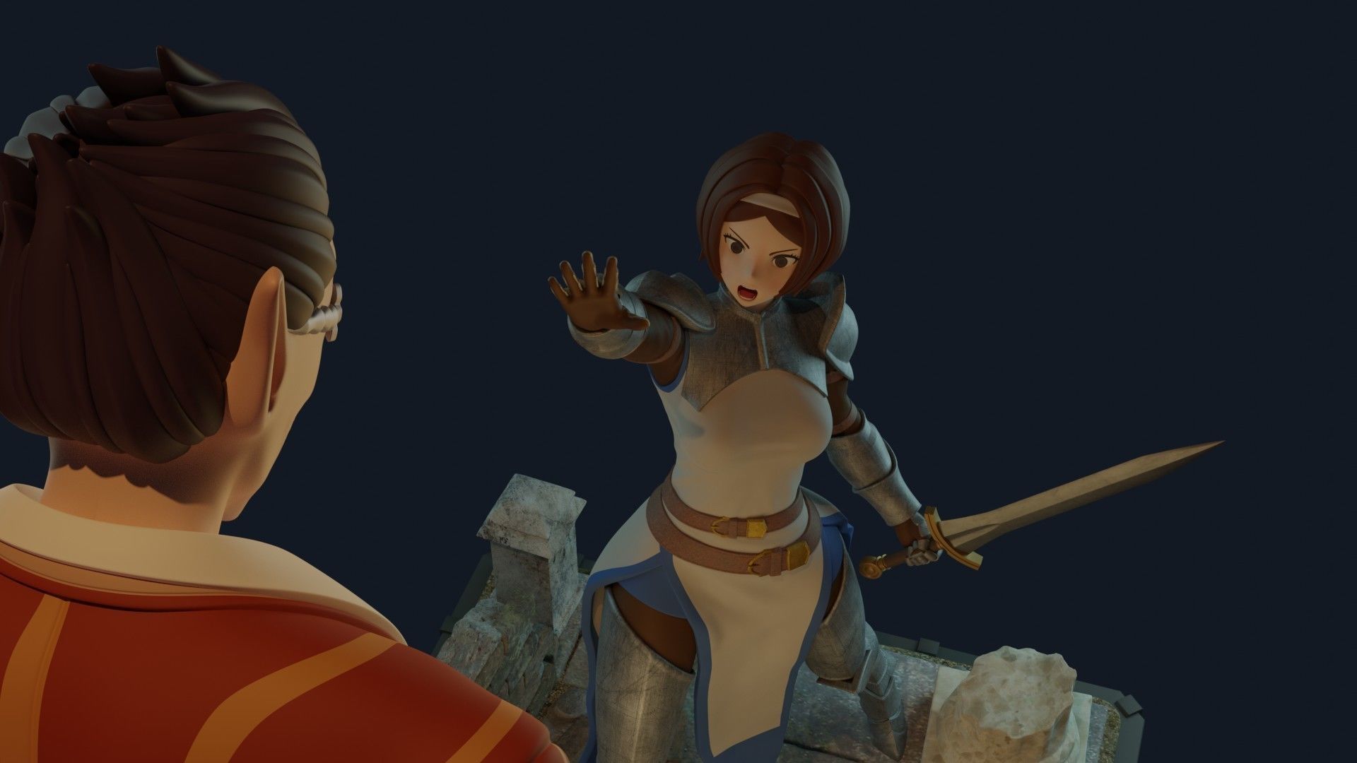 Overlord - Demiurge and Remedios Custodio 3D model 3D printable | CGTrader