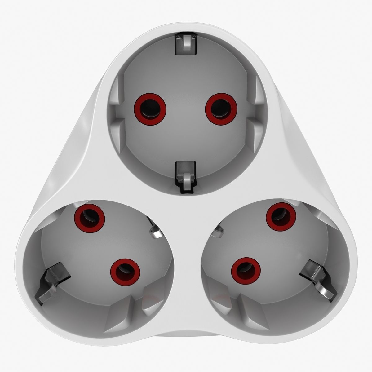 3D model Triple Socket VR / AR / low-poly | CGTrader