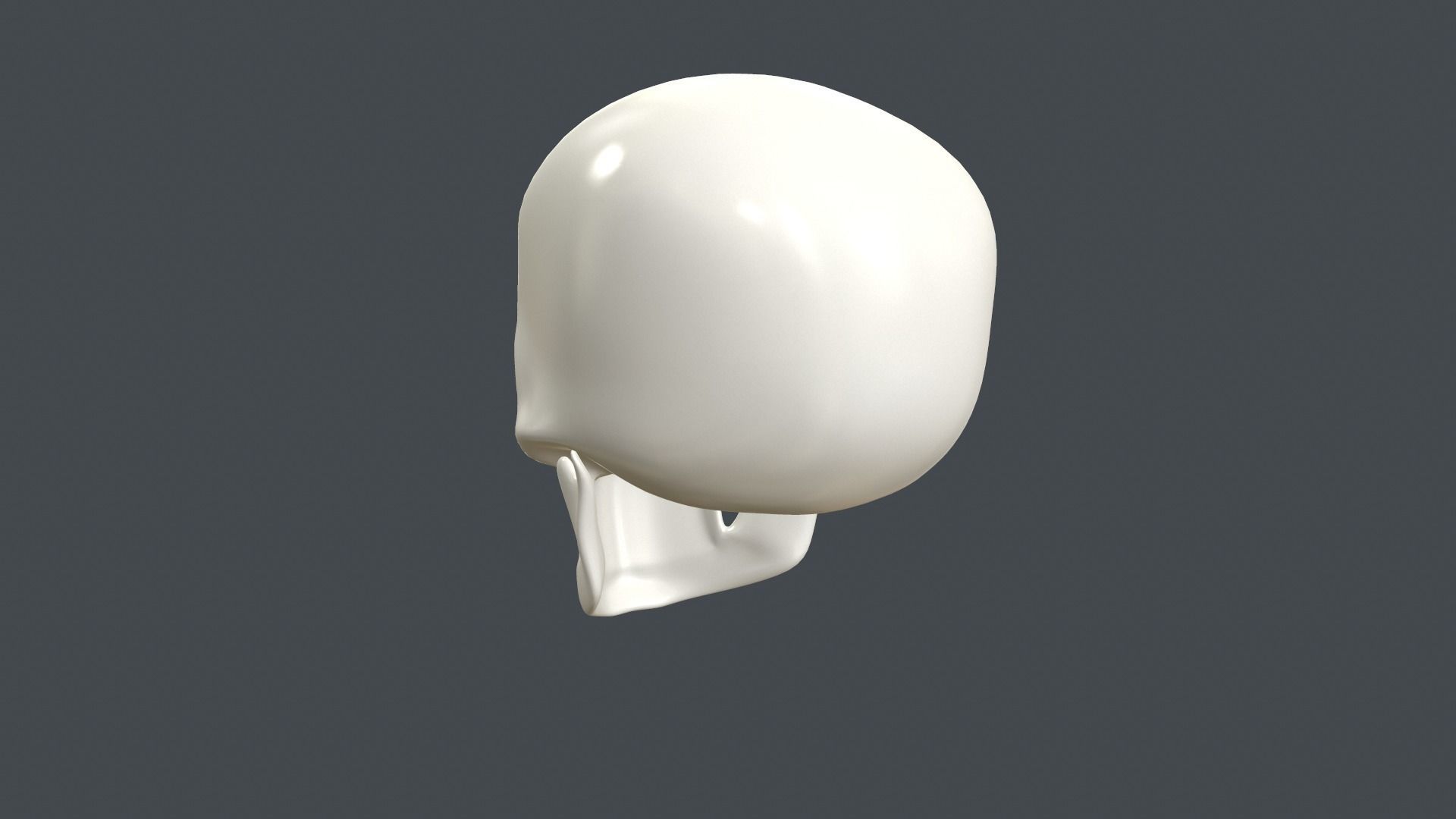 Stylized 3D model of a human skull 3D model 3D printable | CGTrader
