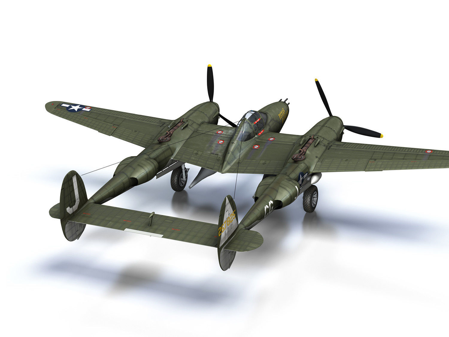 Lockheed P-38 Lightning - Texas Ranger IV 3D model | CGTrader