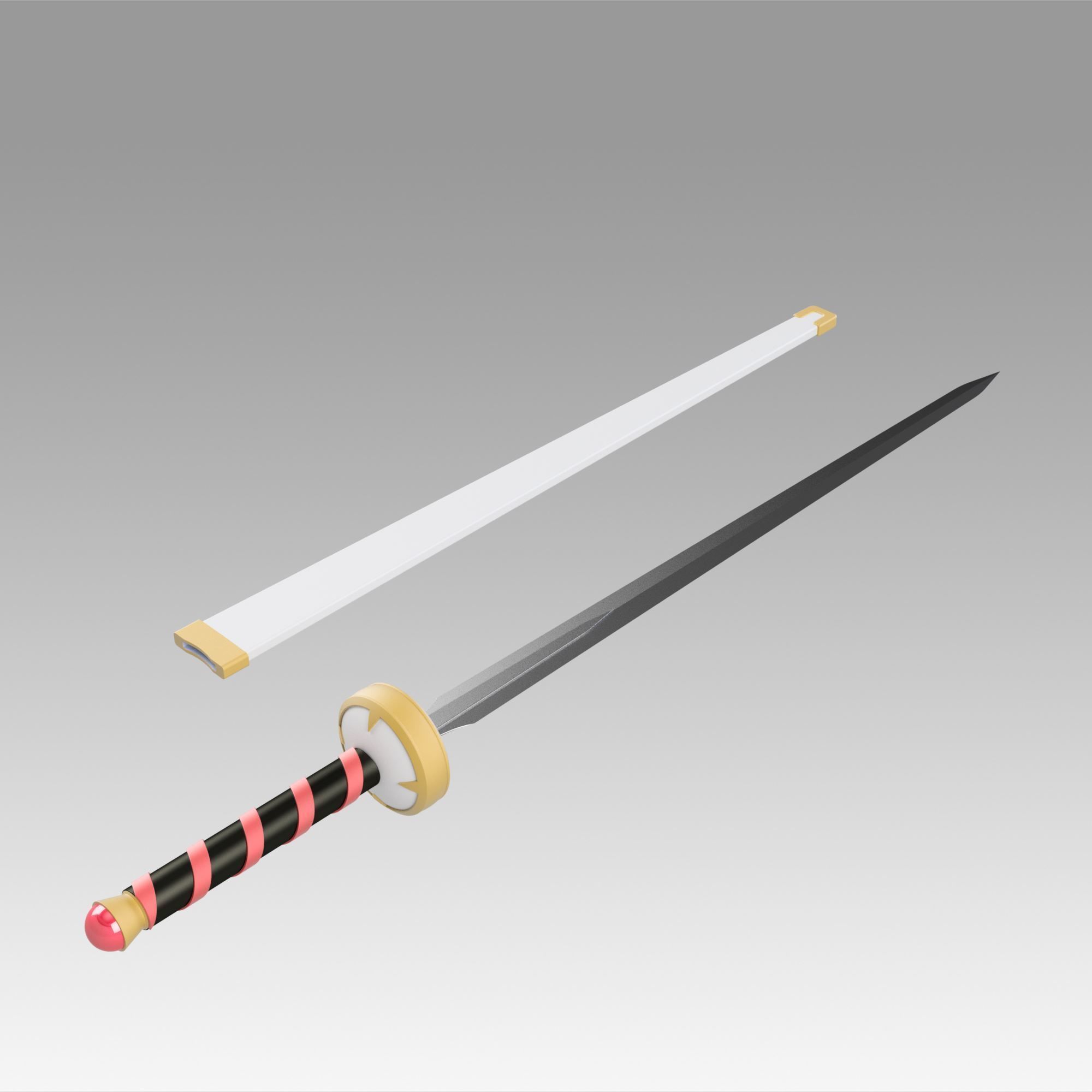 Sword Art Online Ordinal Scale Yuuki Asuna Yuki Asuna Sword 3D model 3D ...