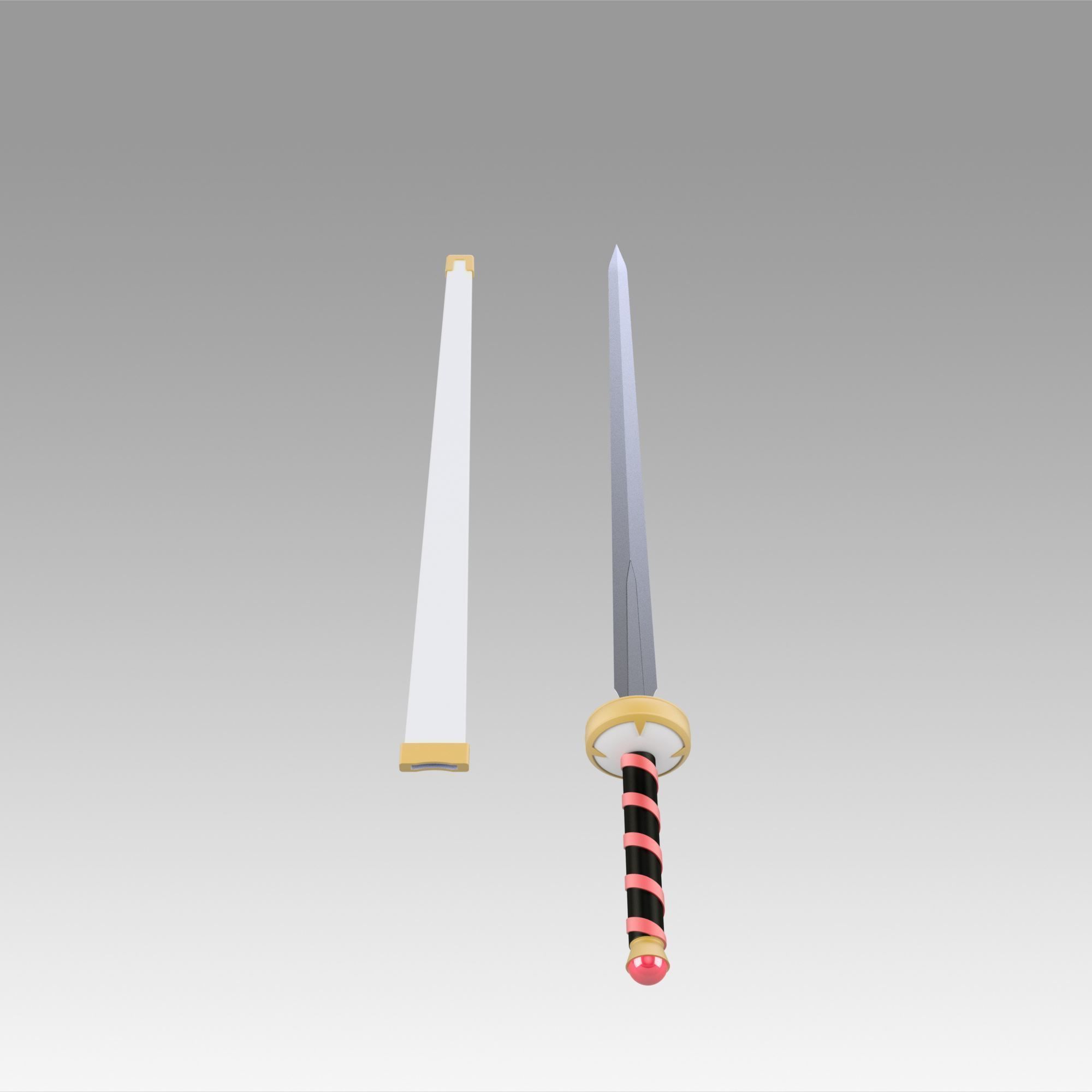 Sword Art Online Ordinal Scale Yuuki Asuna Yuki Asuna Sword 3D model 3D ...