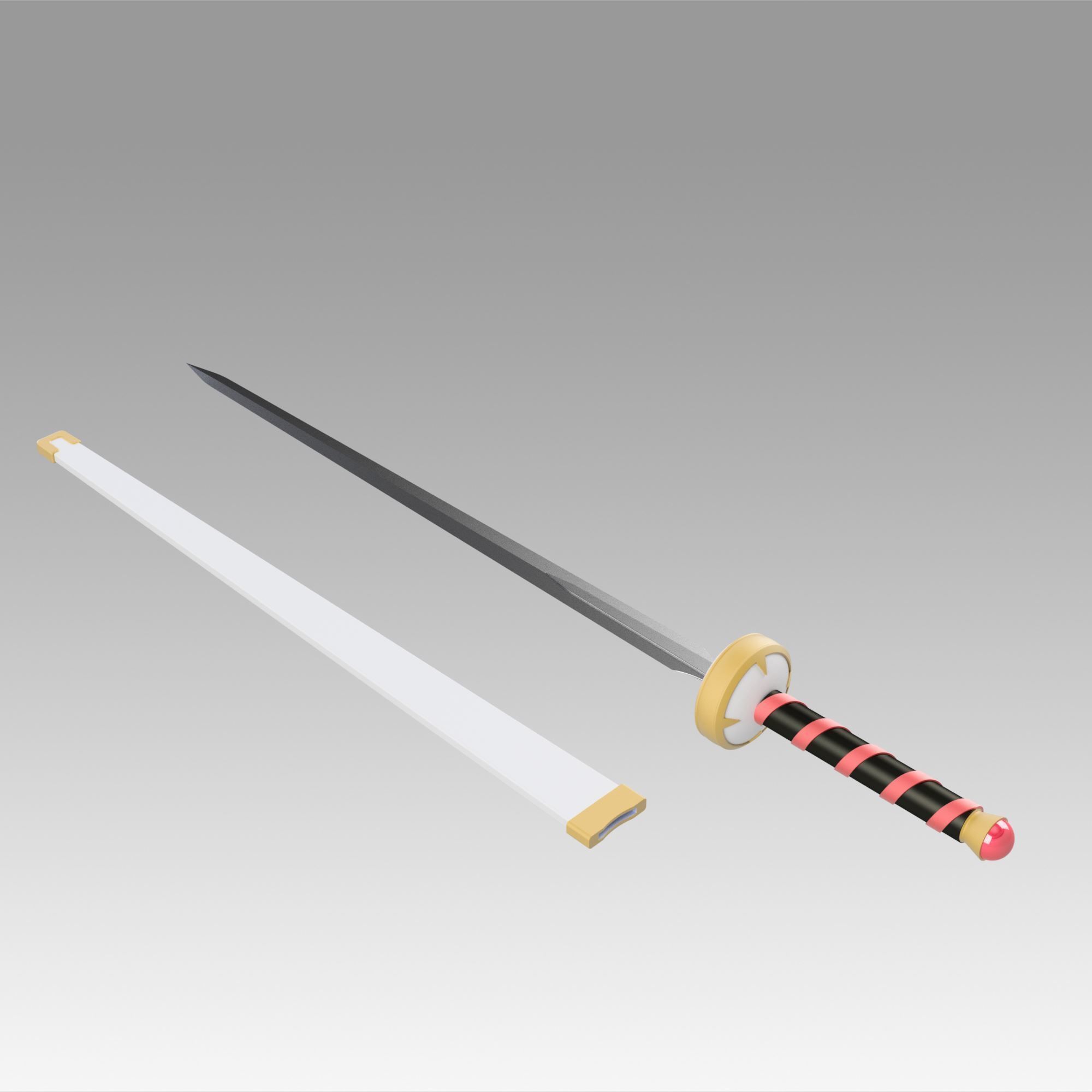 Sword Art Online Ordinal Scale Yuuki Asuna Yuki Asuna Sword 3D model 3D ...