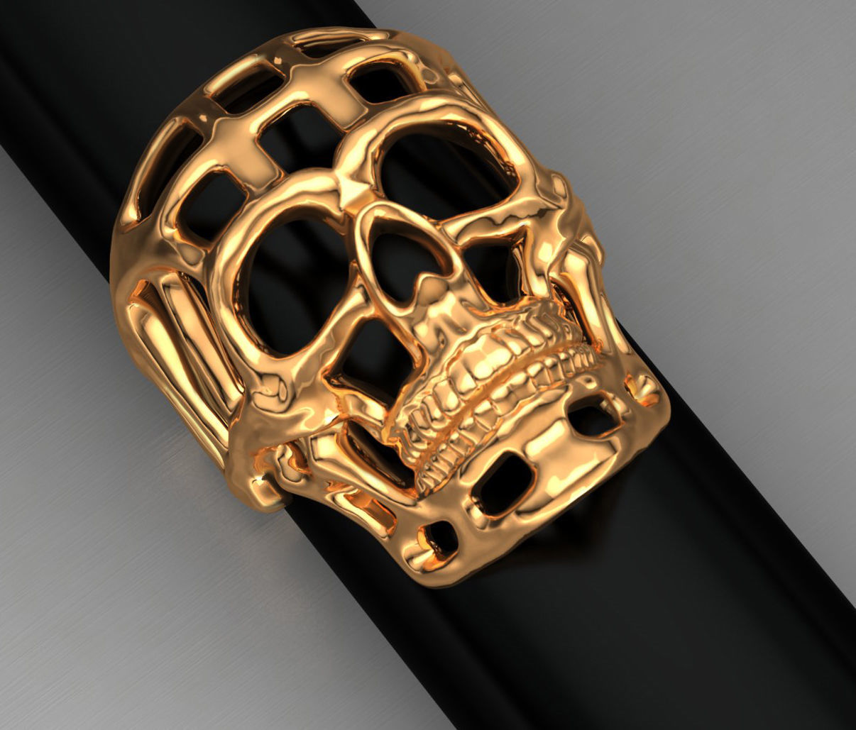 skull ring free 3D model 3D printable | CGTrader