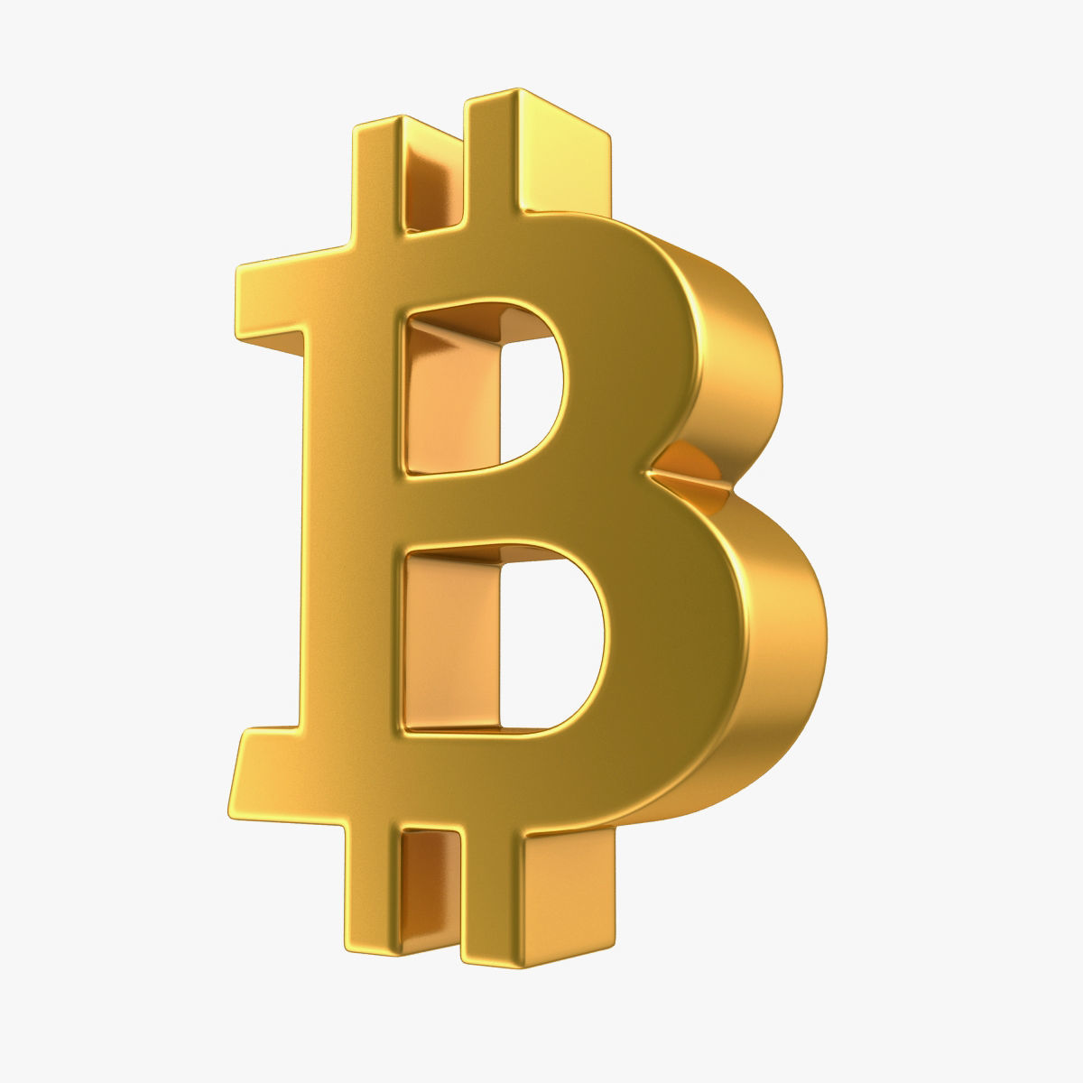 3D model Bitcoin Symbol VR / AR / low-poly | CGTrader