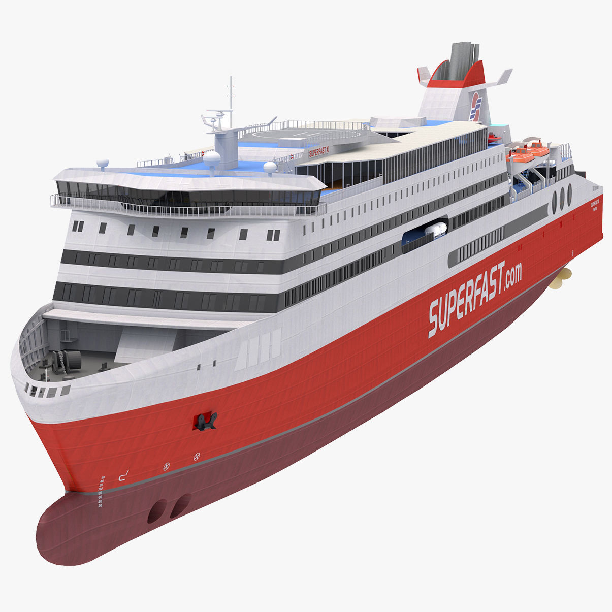 Superfast XI - Superfast Ferries 3D model | CGTrader