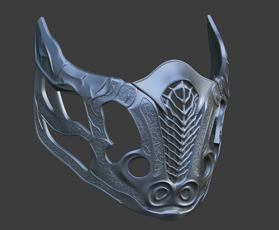 Sub Zero mask like as from Mortal Kombat 2021 film for cosplay 3D model ...