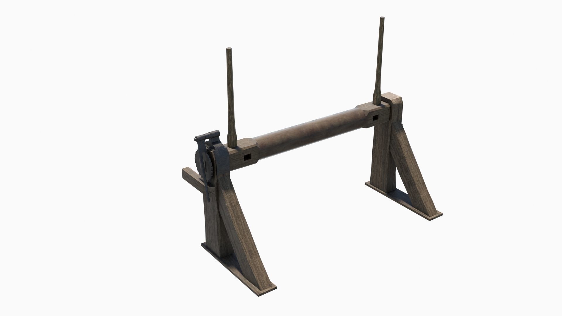 3D model Medieval castle gate winch VR / AR / low-poly | CGTrader