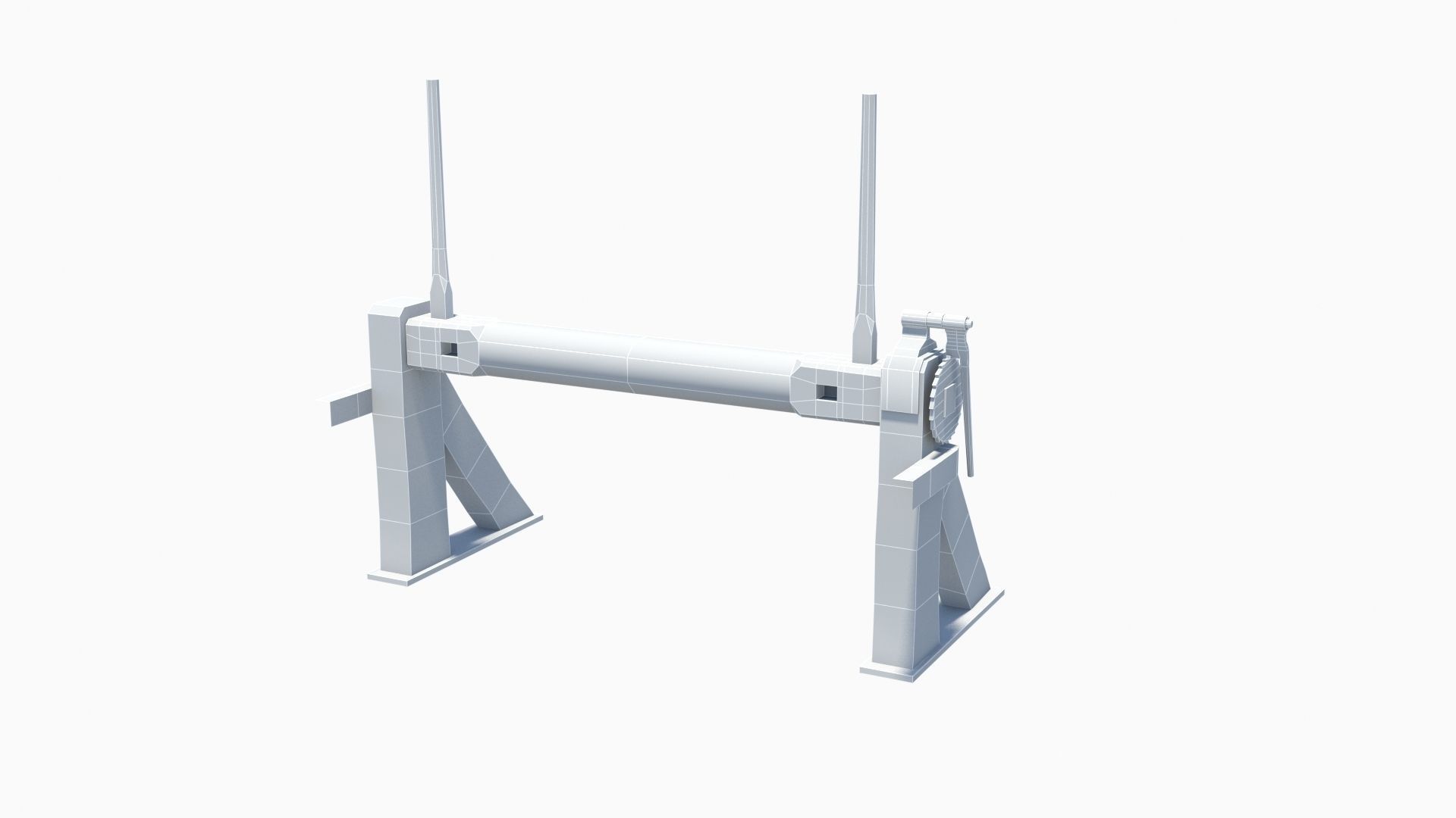 3D model Medieval castle gate winch VR / AR / low-poly | CGTrader