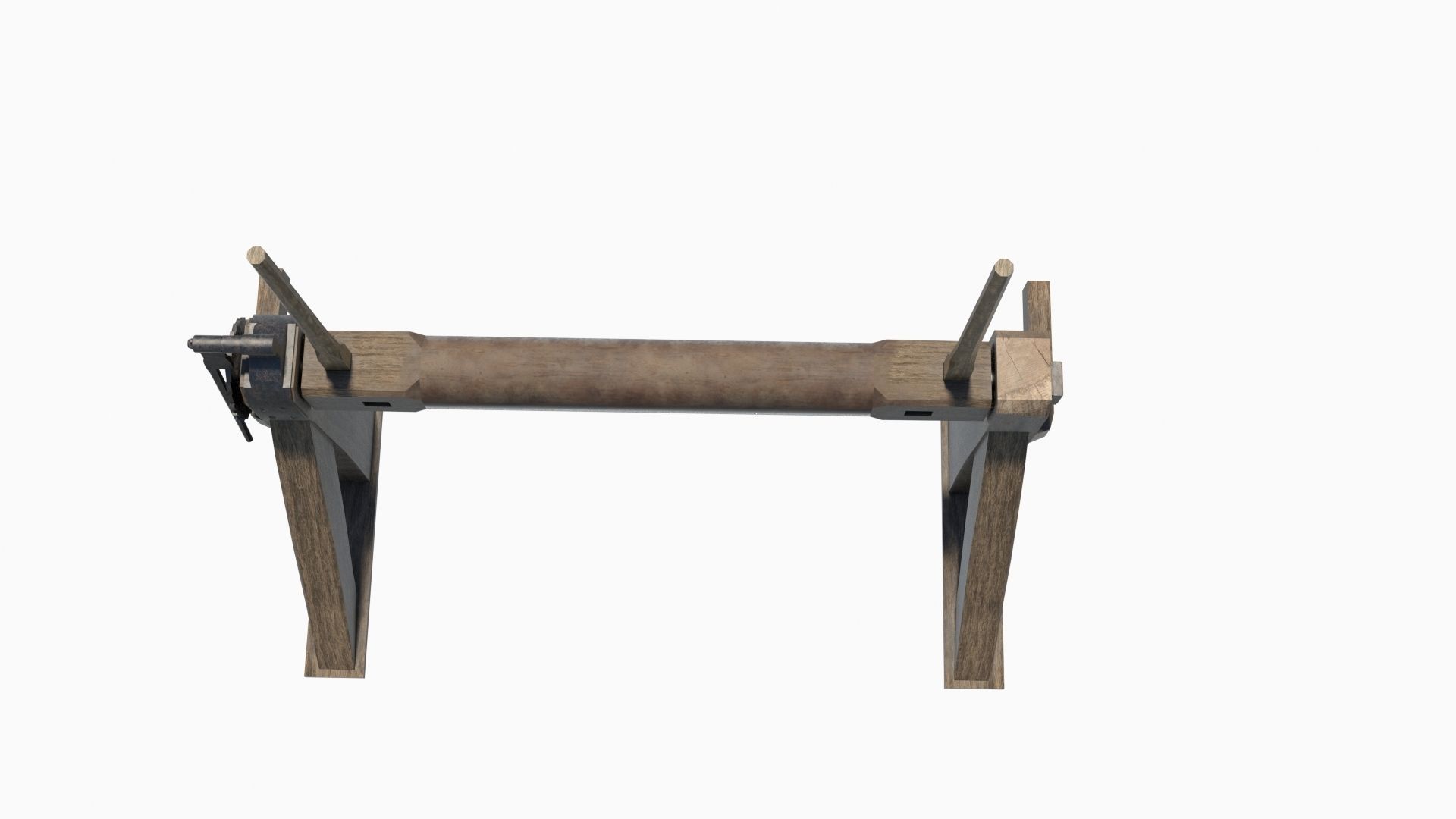 3D model Medieval castle gate winch VR / AR / low-poly | CGTrader