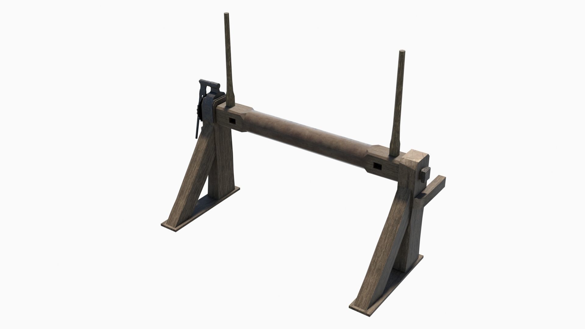 3D model Medieval castle gate winch VR / AR / low-poly | CGTrader