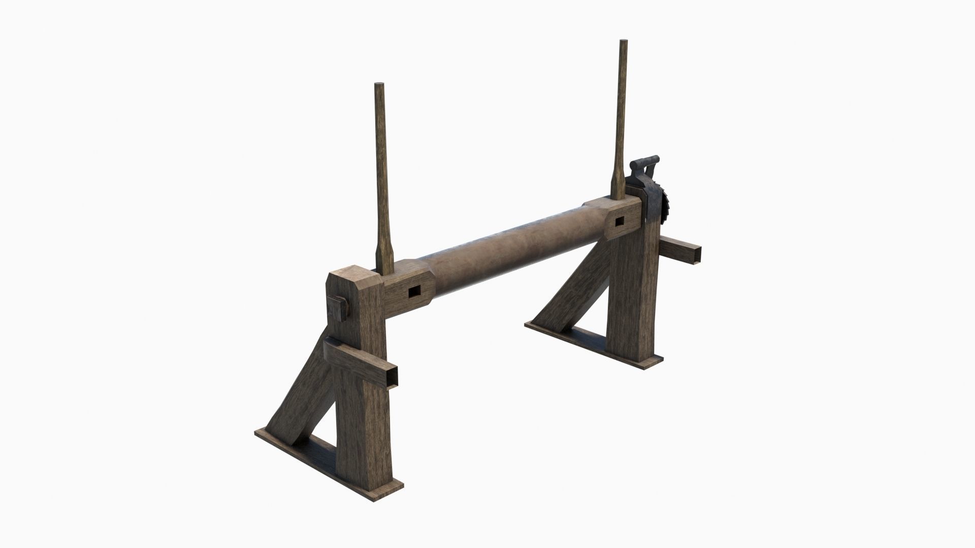 3D model Medieval castle gate winch VR / AR / low-poly | CGTrader