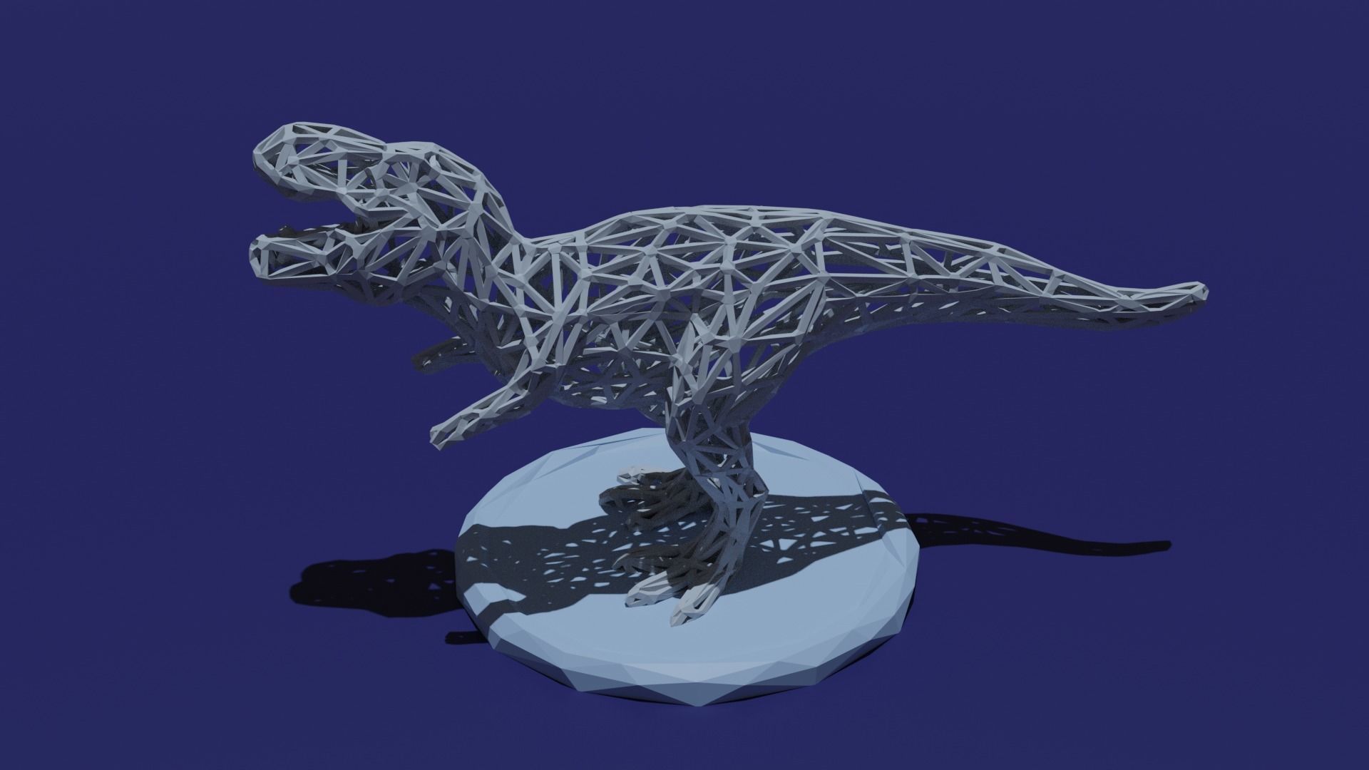 T-Rex Low Poly 3D model 3D printable | CGTrader