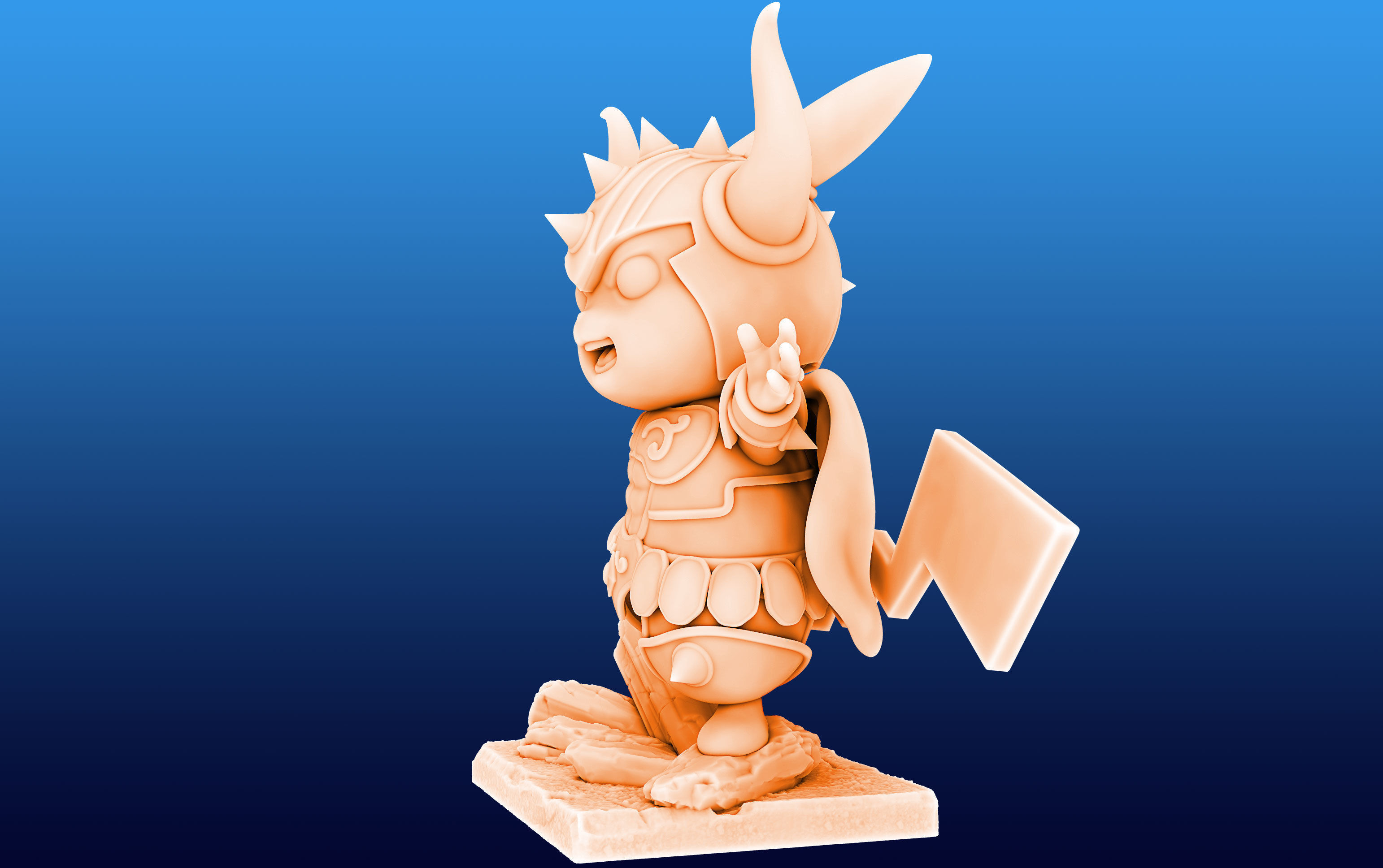 Pikachu Knight of the Zodiac Aldebaran Cosplay 3D model 3D printable ...