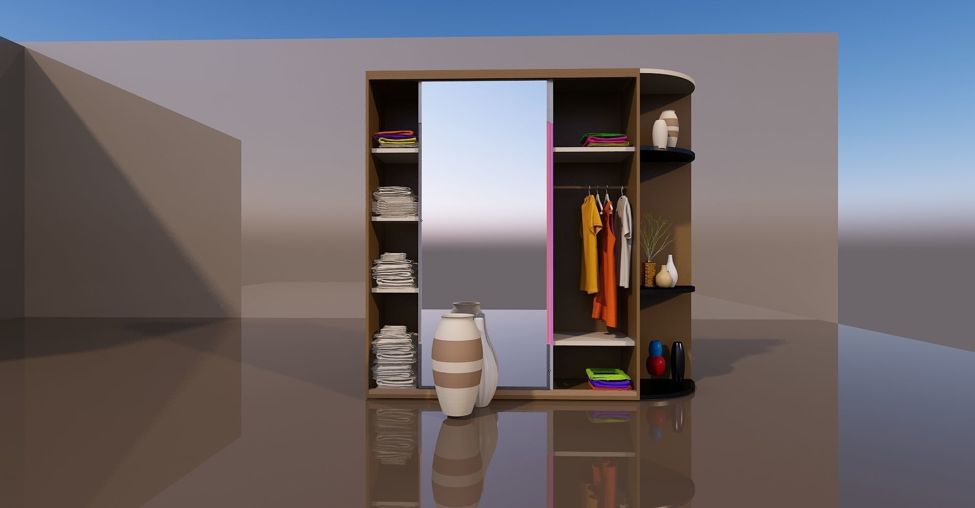 wardrope wardrobe 3D model 3D printable | CGTrader