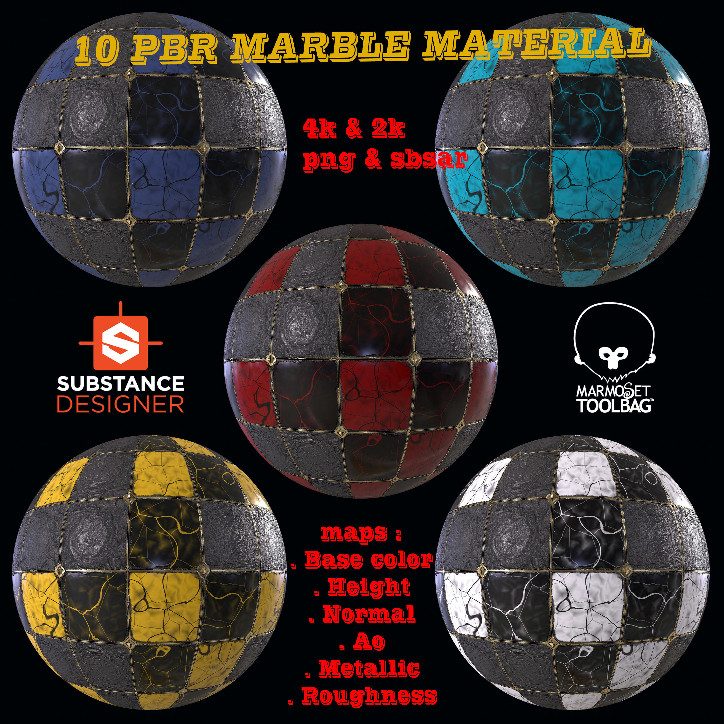 PBR Marble Material Free sample free Texture | CGTrader