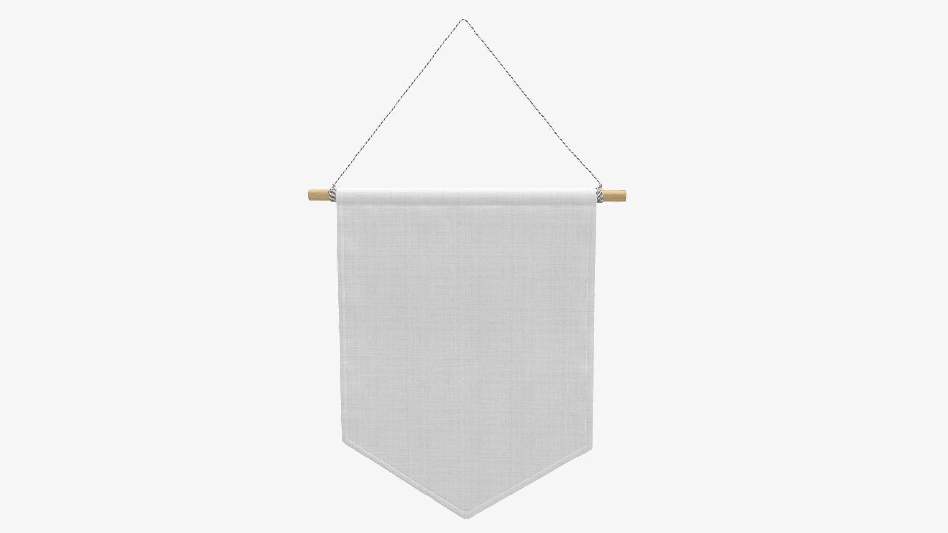 Short wall pennant 3D model | CGTrader