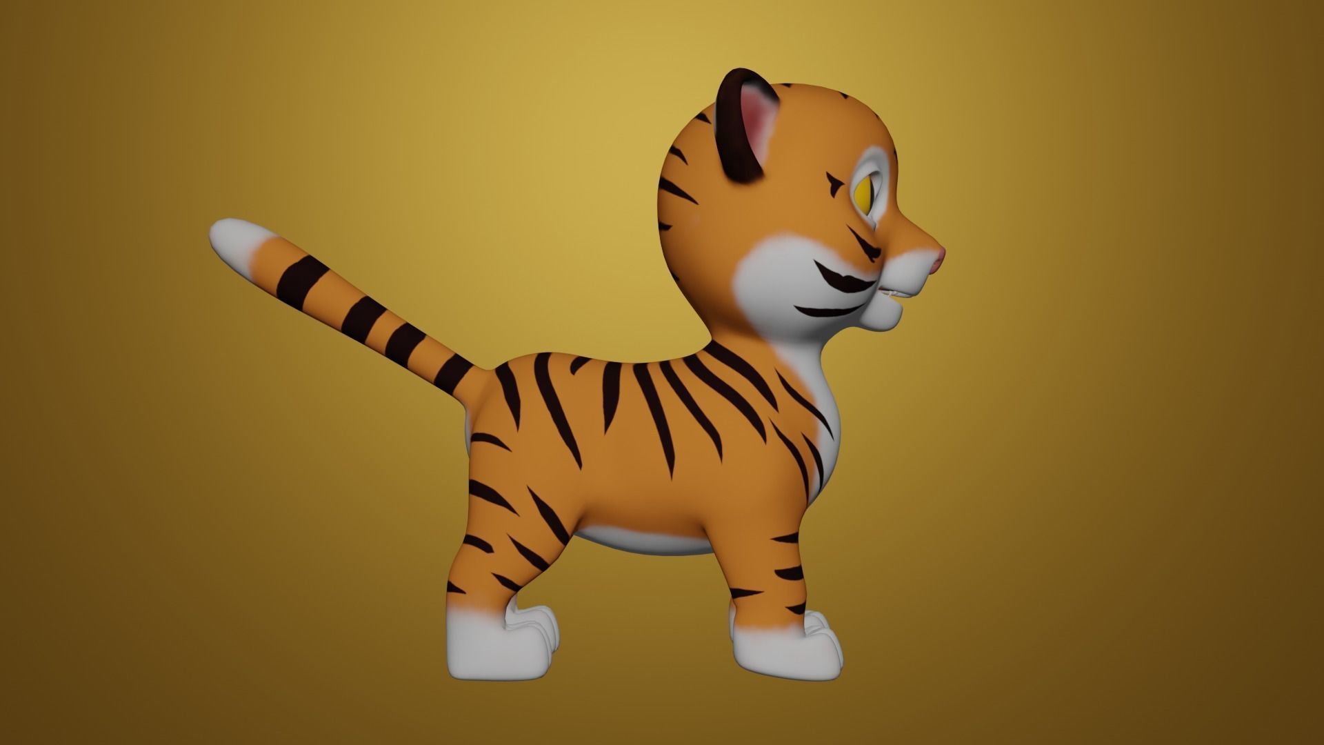 tiger 3D model rigged | CGTrader