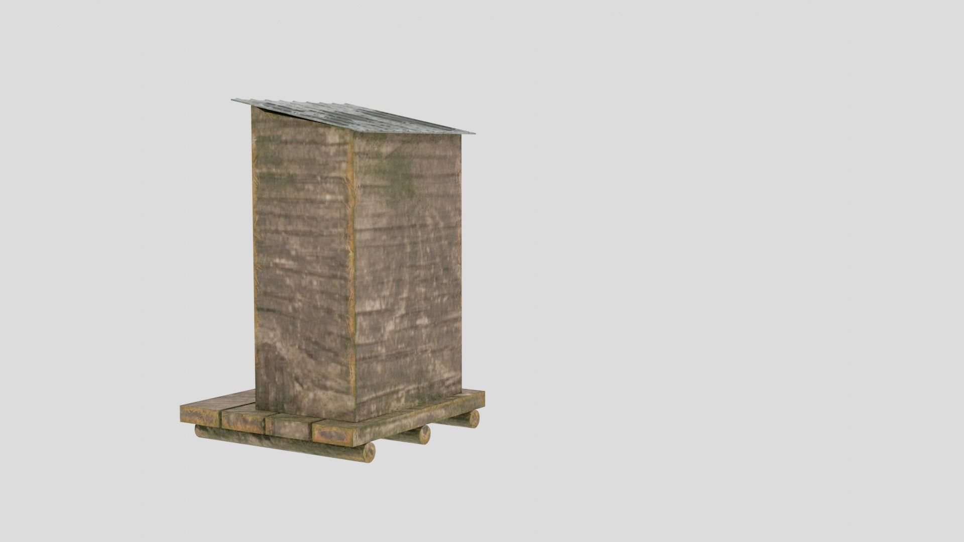 3D model Medieval Low poly OutHouse VR / AR / low-poly | CGTrader