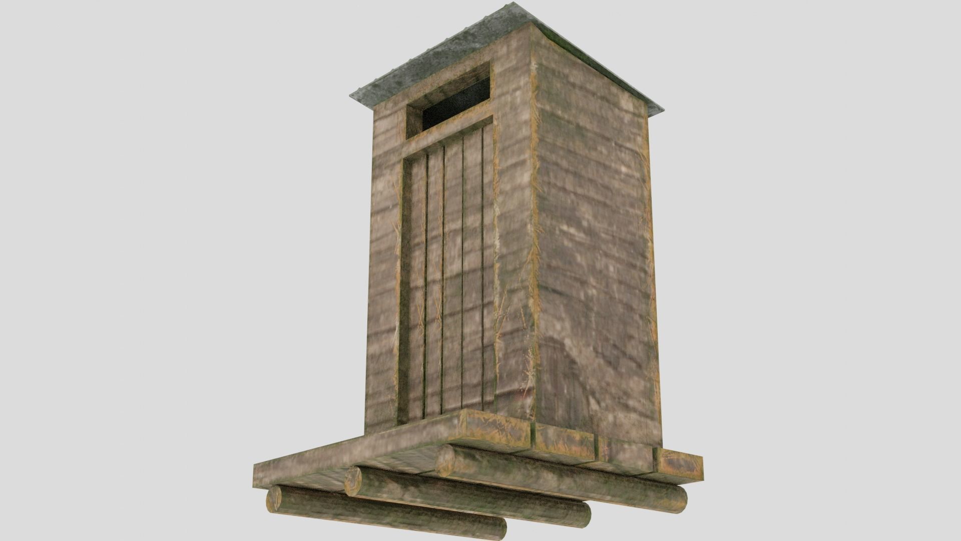 3D model Medieval Low poly OutHouse VR / AR / low-poly | CGTrader