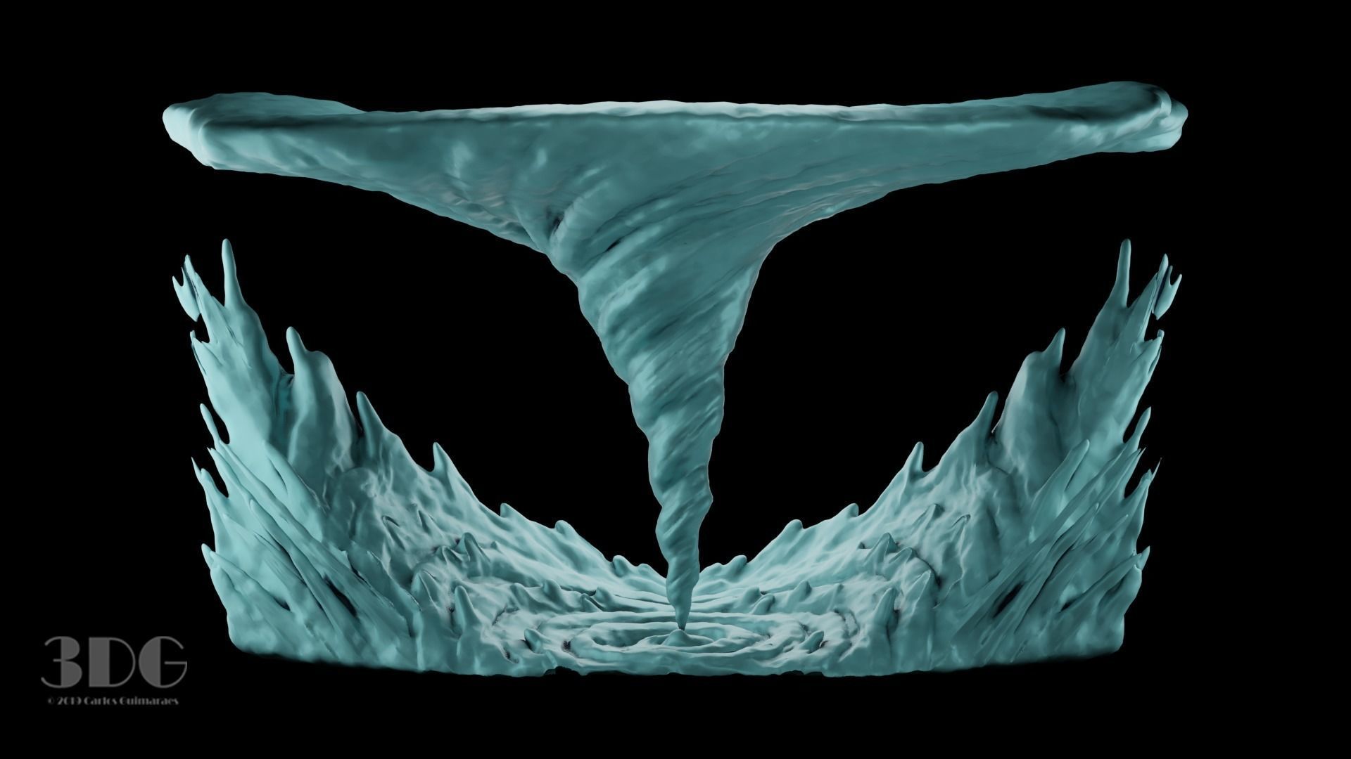 Tornado Sculpt 3D model 3D printable | CGTrader