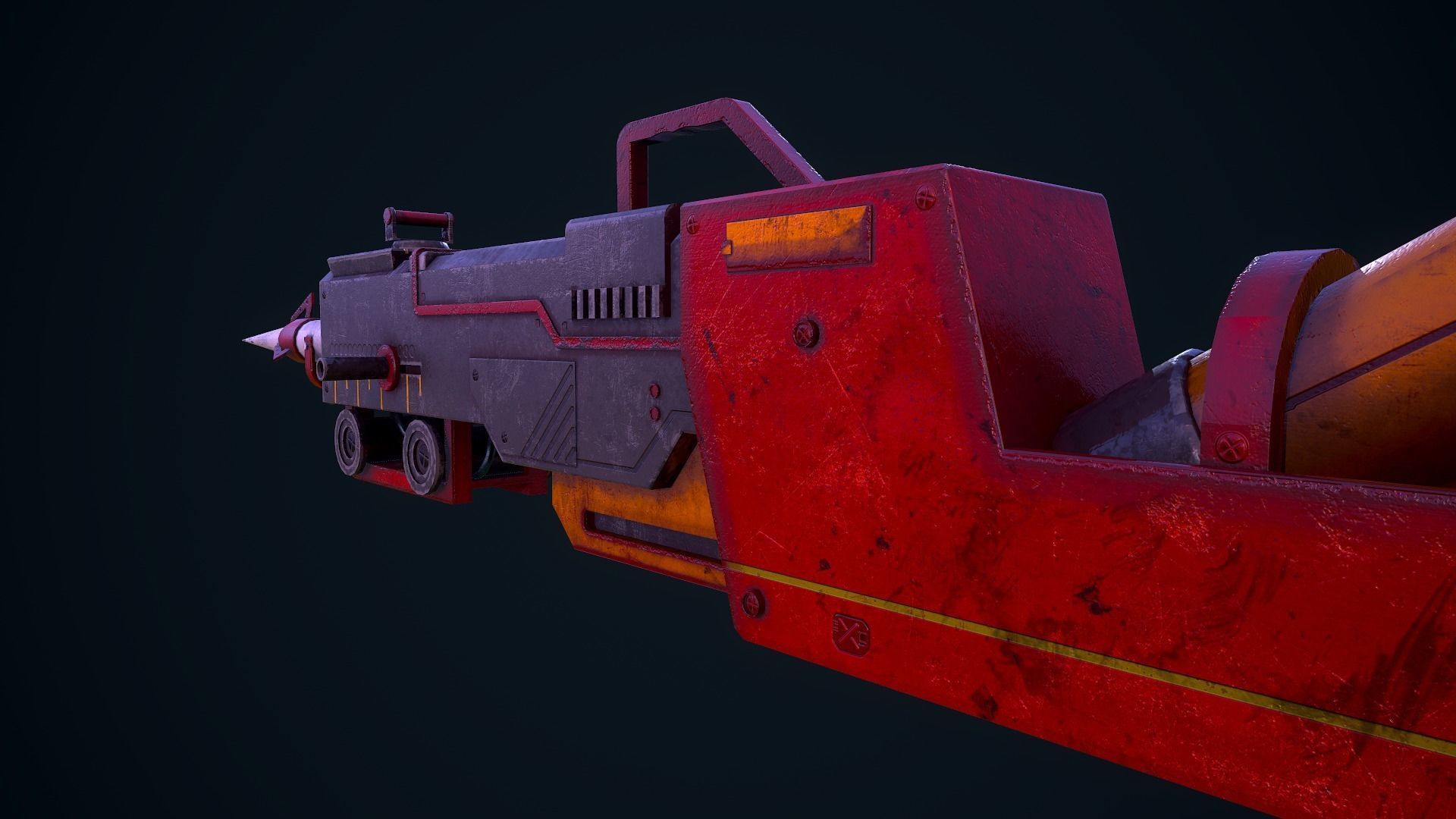 3D model Sci fi Harpoon Gun VR / AR / low-poly | CGTrader