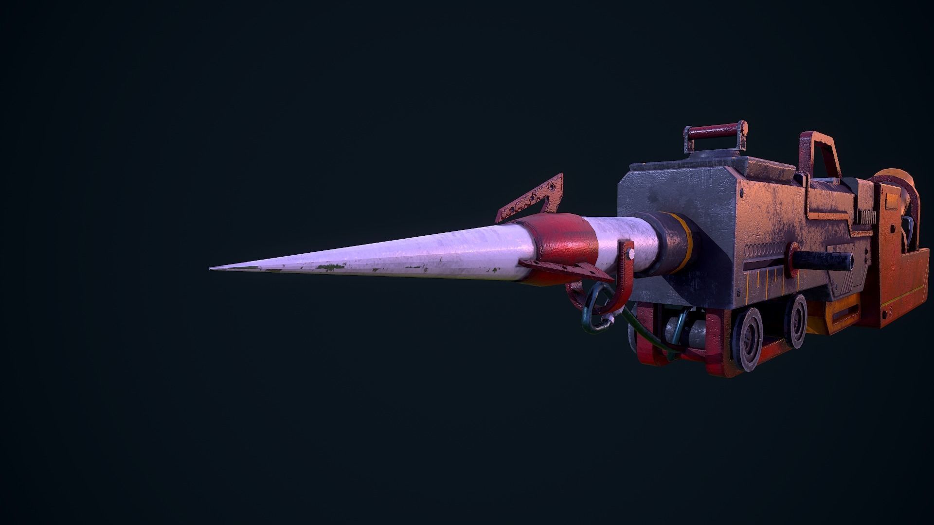 3D model Sci fi Harpoon Gun VR / AR / low-poly | CGTrader