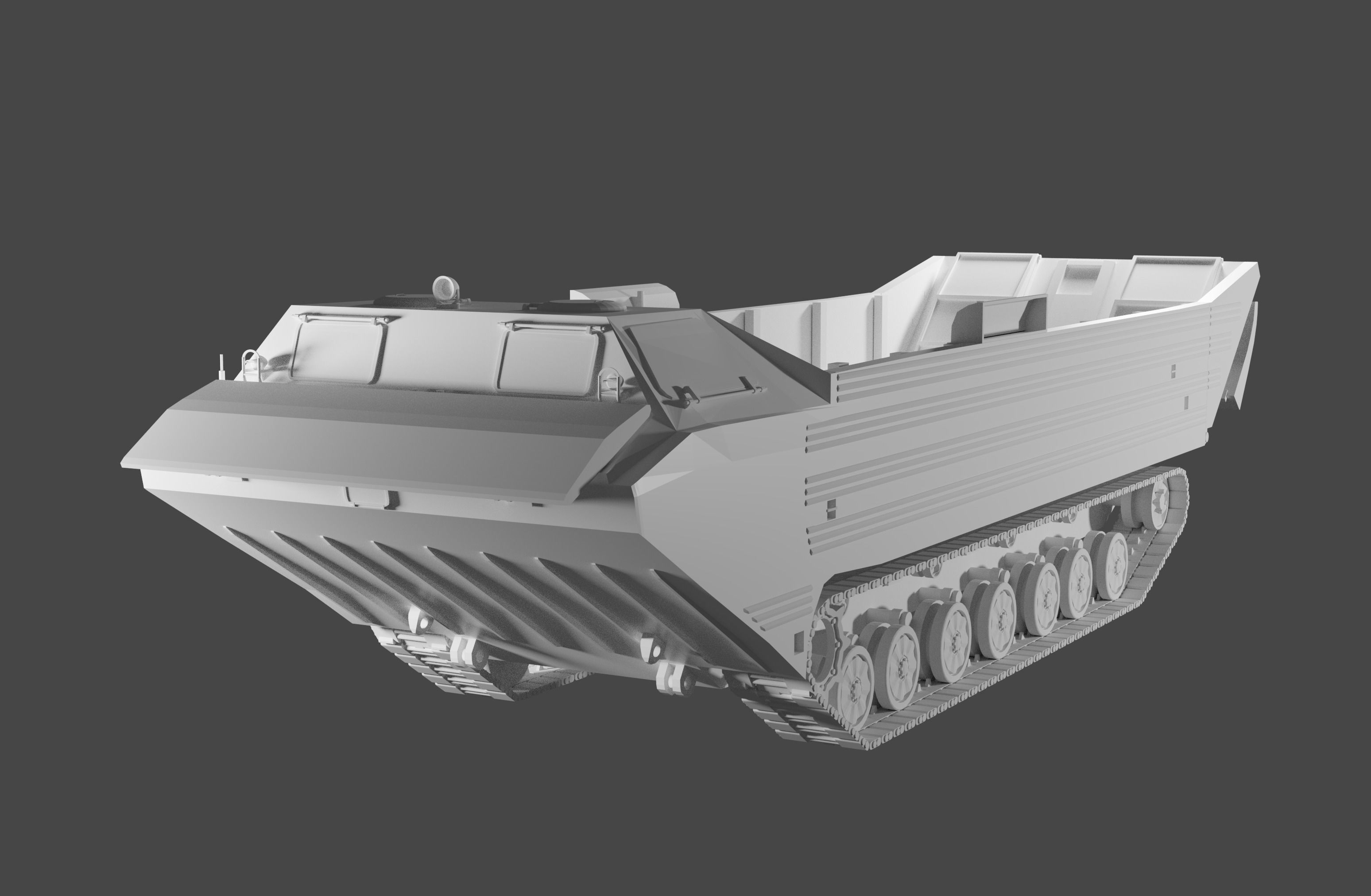 PTS-2 armored vehicle 3D model | CGTrader