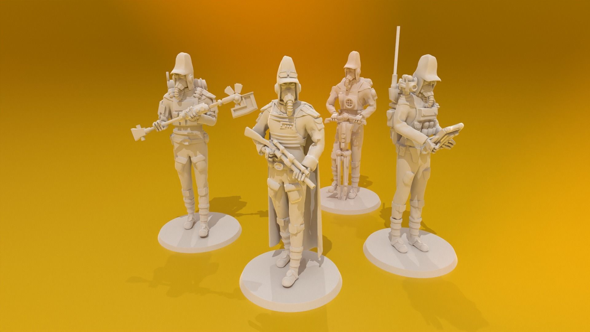 Federation Prospectors Team free 3D model 3D printable | CGTrader