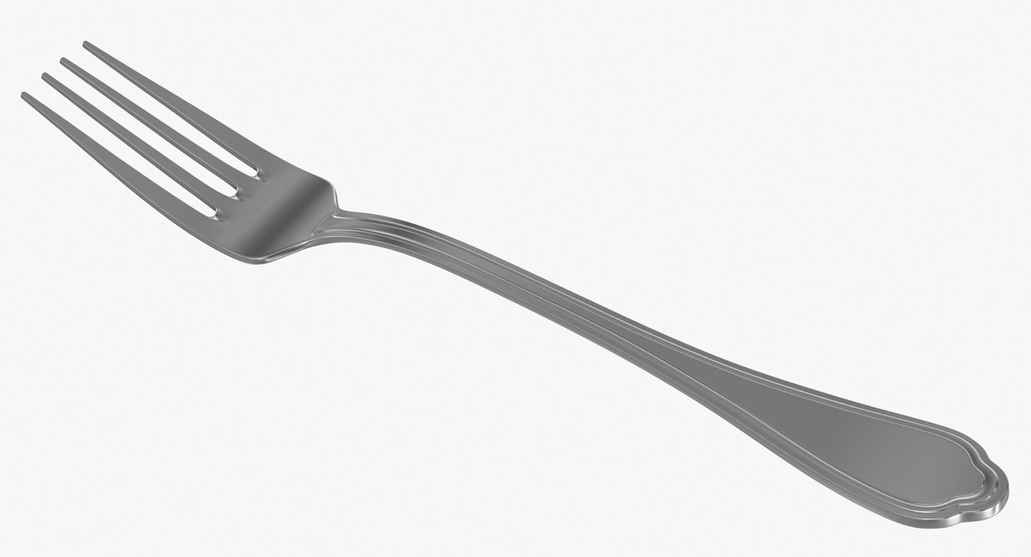 3D model Fork Model silver VR / AR / low-poly | CGTrader