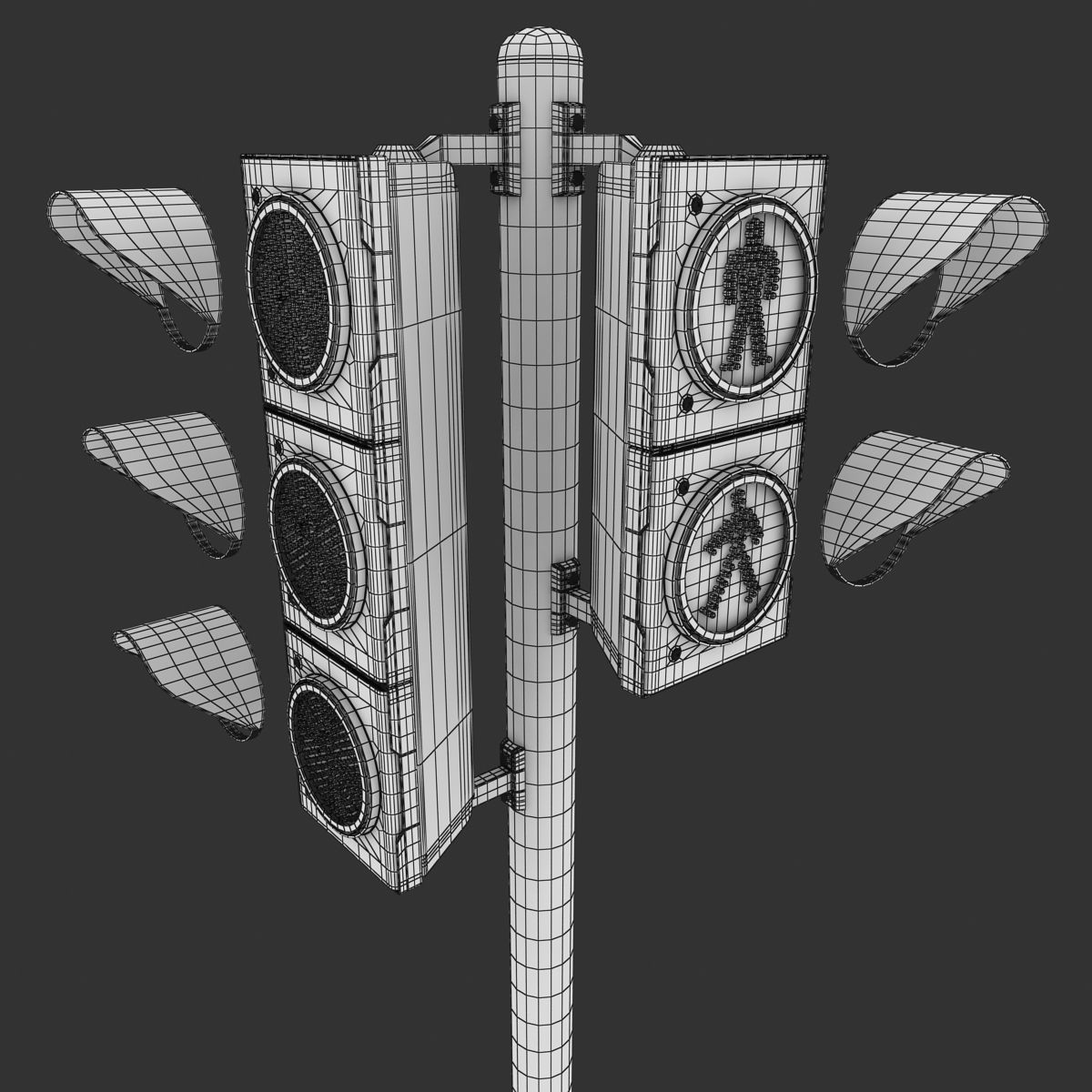 3D model Traffic Light VR / AR / low-poly | CGTrader