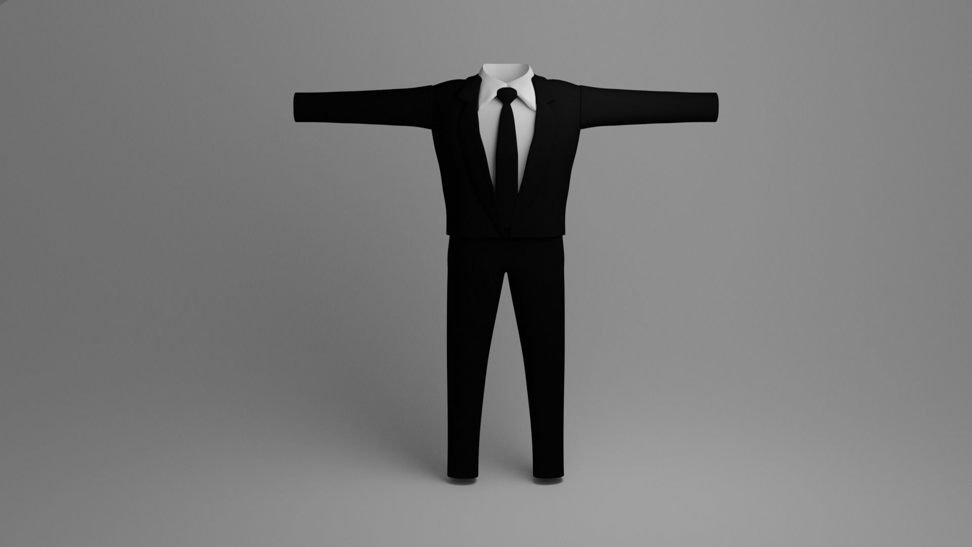 Simple Basic Men Suit free 3D model | CGTrader