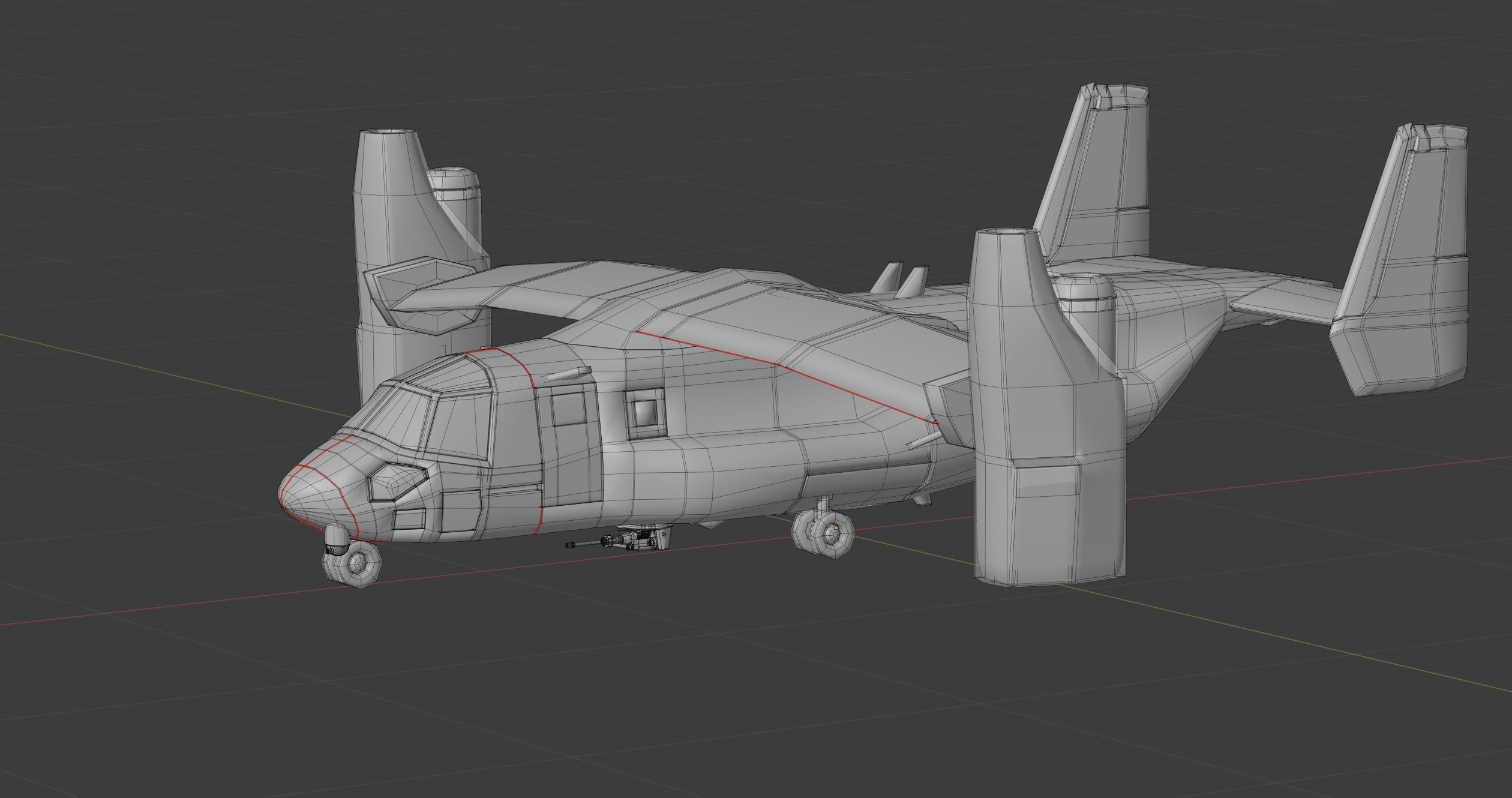 VTOL transporter gunship 3D model | CGTrader