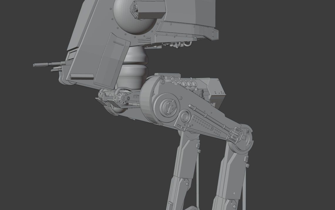 Commander AT-ST 3D model | CGTrader