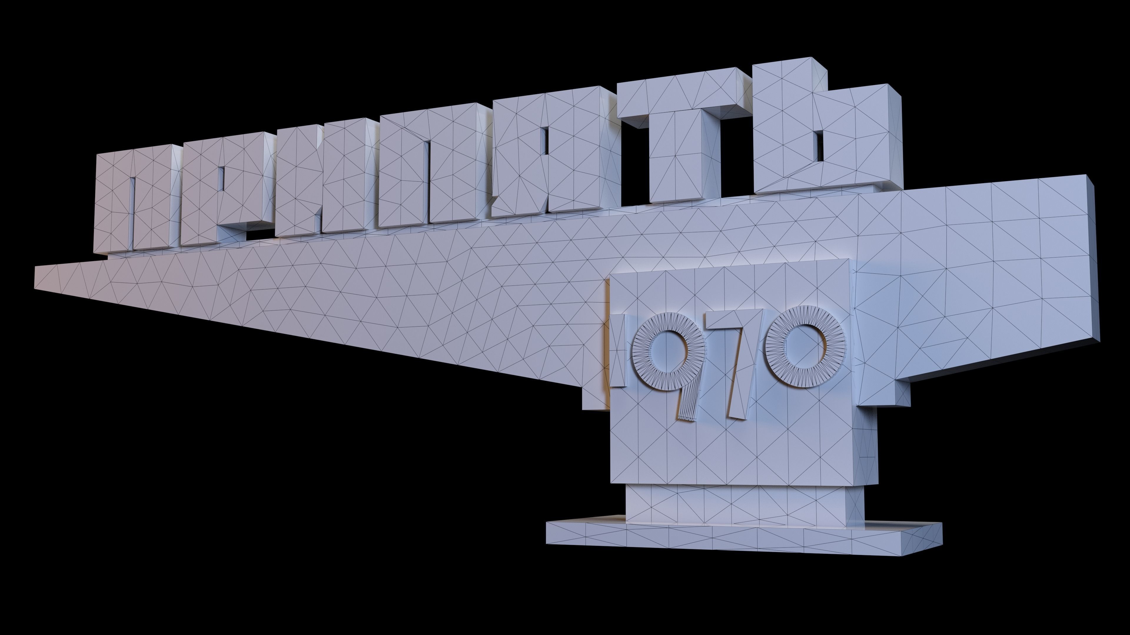 3D model Pripyat monument sign VR / AR / low-poly | CGTrader