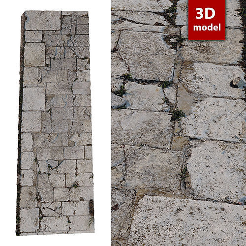 3D model 304 Paving stones VR / AR / low-poly | CGTrader