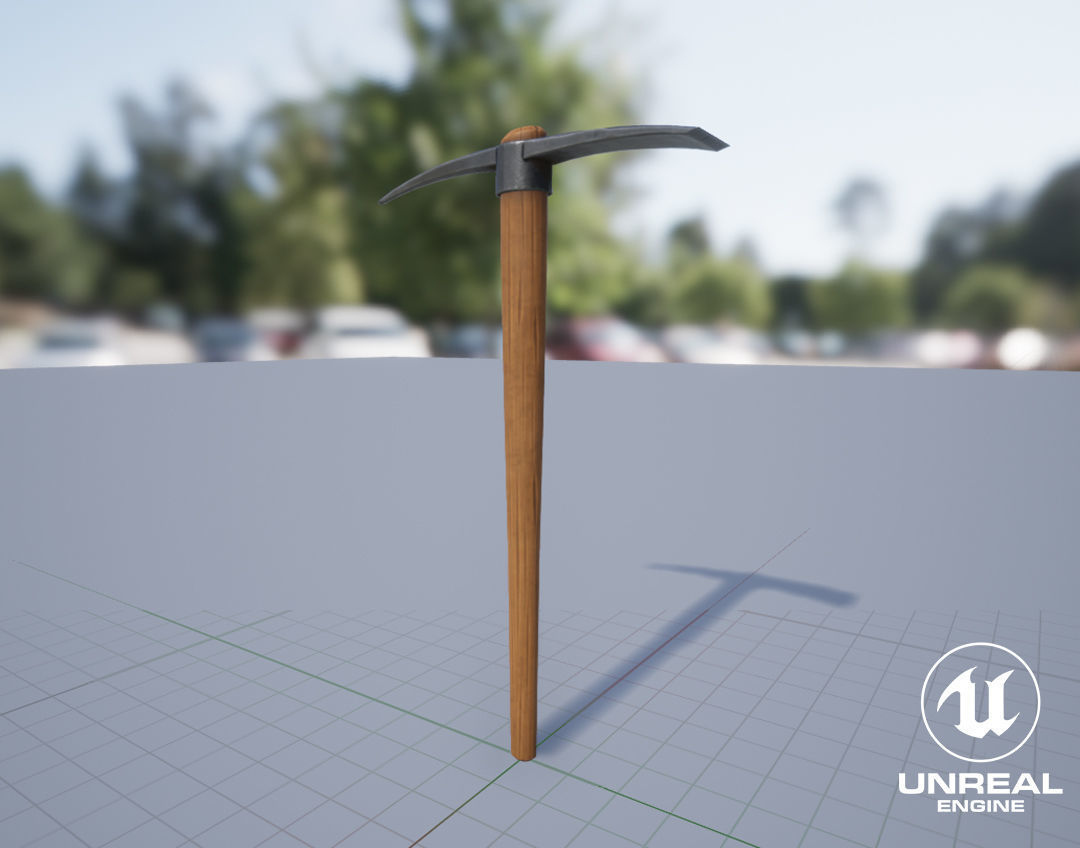 3D model Stylized Western Pickaxe VR / AR / low-poly | CGTrader