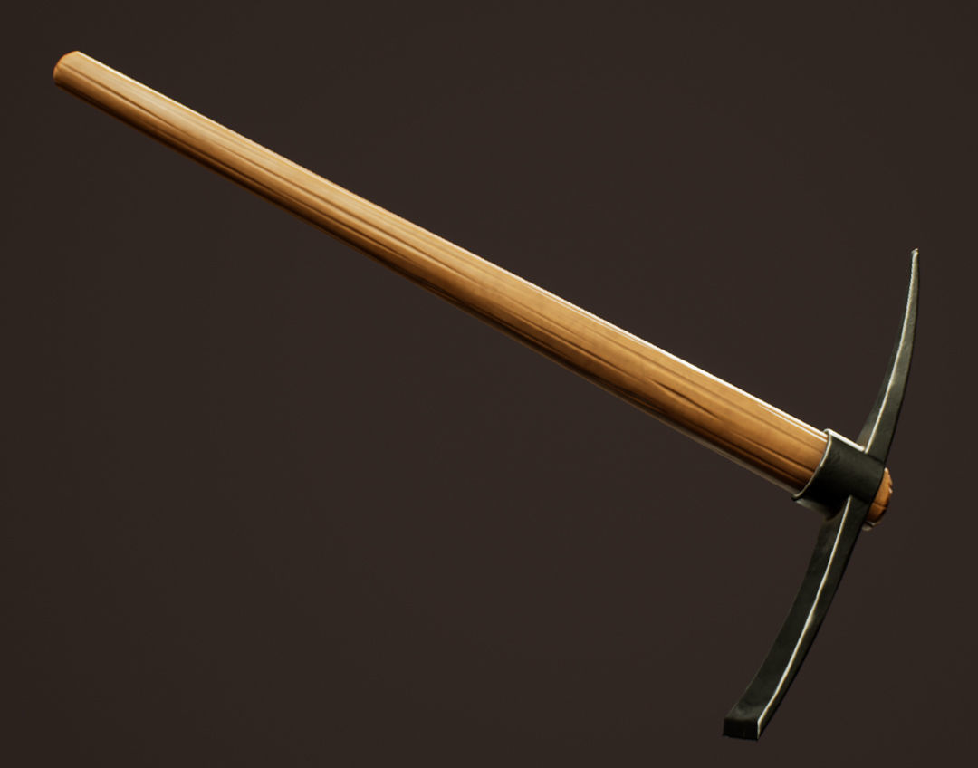 3D model Stylized Western Pickaxe VR / AR / low-poly | CGTrader