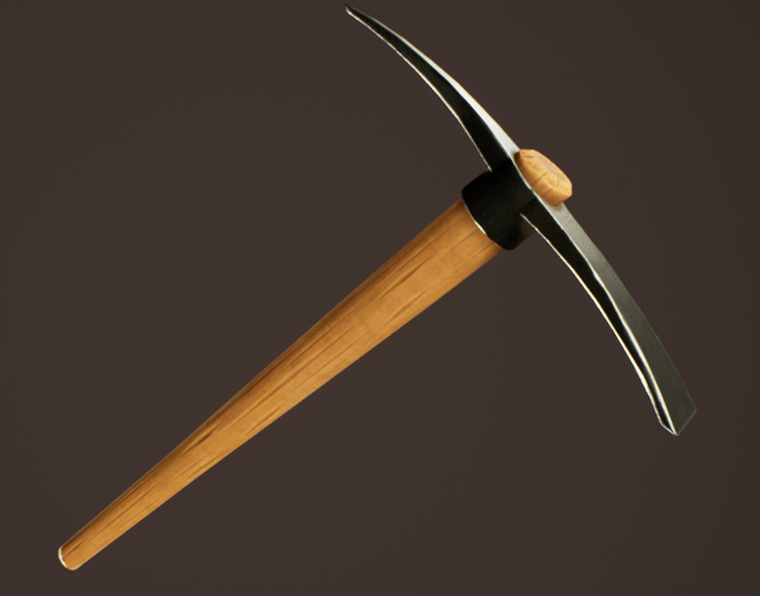 3D model Stylized Western Pickaxe VR / AR / low-poly | CGTrader