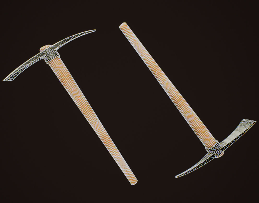 3D model Stylized Western Pickaxe VR / AR / low-poly | CGTrader