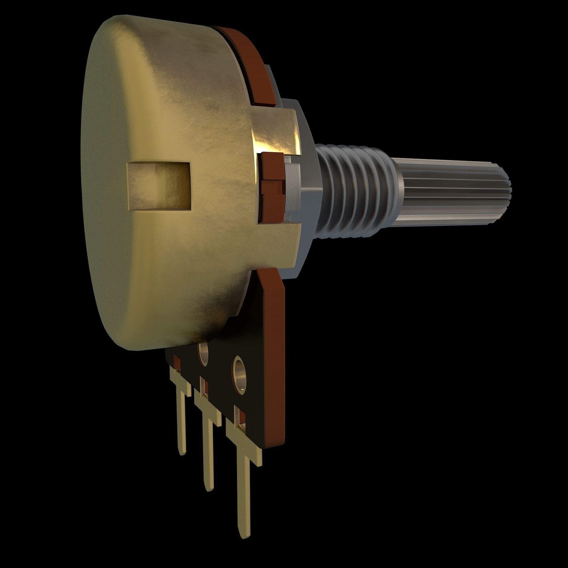 Potentiometer rotary 3D model | CGTrader