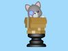 Cat Chess Piece - Rook 3D model 3D printable | CGTrader